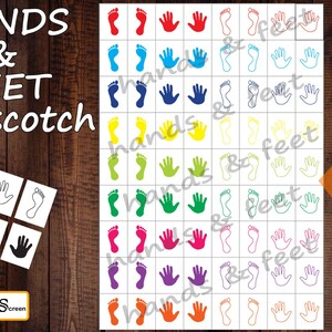 HAND & FOOT Hopscotch: Colorful Sensory Path for Home, Preschool ...