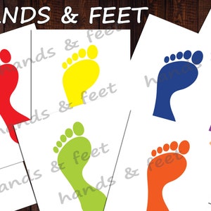 HAND & FOOT Hopscotch: Colorful Sensory Path for Home, Preschool ...