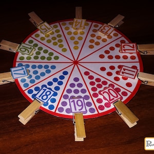 NUMBER MATCHING WHEEL 1-10 and 11-20 Numbers Sorting and Learning Game ...