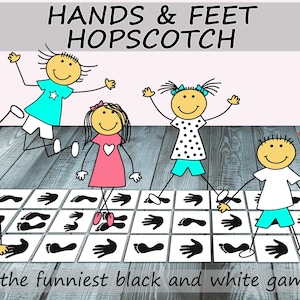 Hands & Feet Hopscotch: Kids Activity Game (digital Download) - Etsy