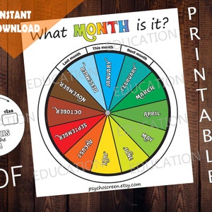 WHEEL OF TIME - Make a Spiner for Months Learning or Fix It on Busy ...