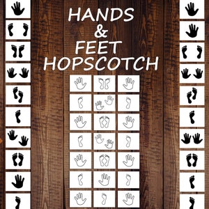 HANDS & FEET Sensory Path Hopscotch for Preschooler - Etsy Canada