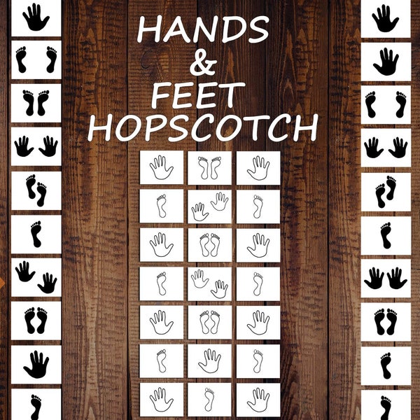 Hands and Feet Hopscotch - Etsy