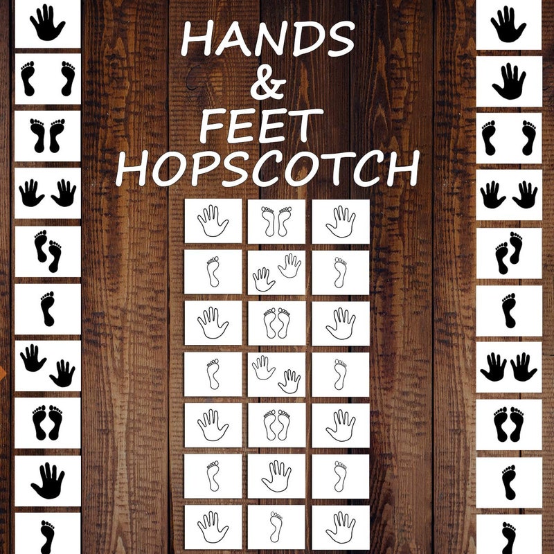 Hands and Feet Hopscotch - Etsy