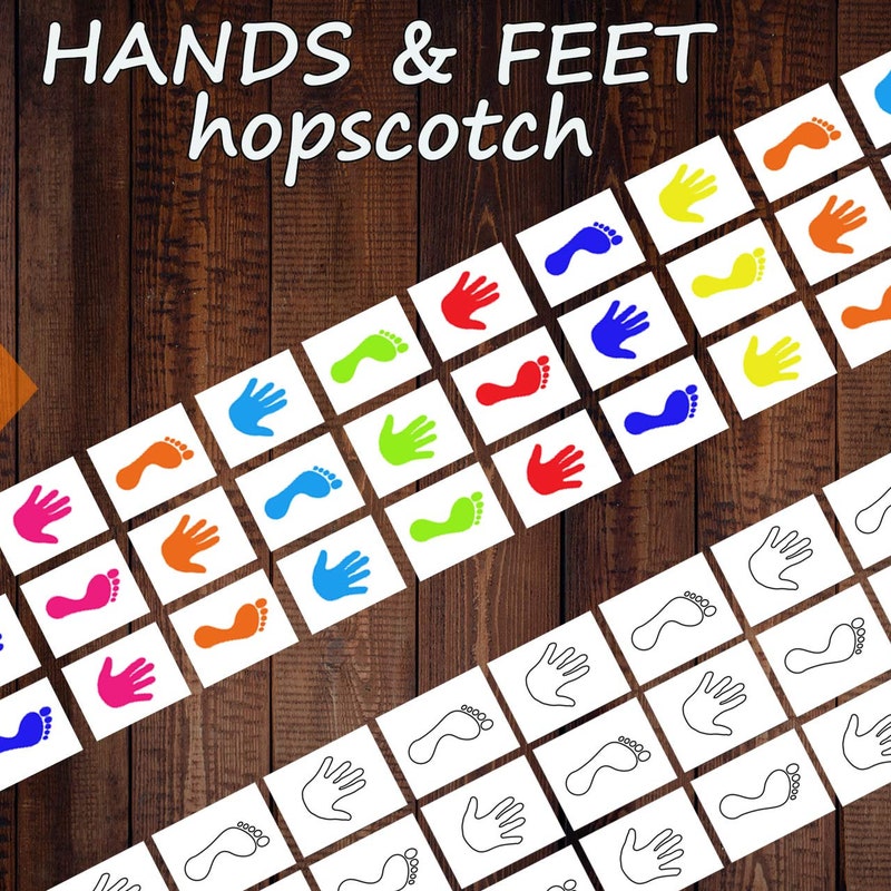 Hands and Feet Hopscotch - Etsy