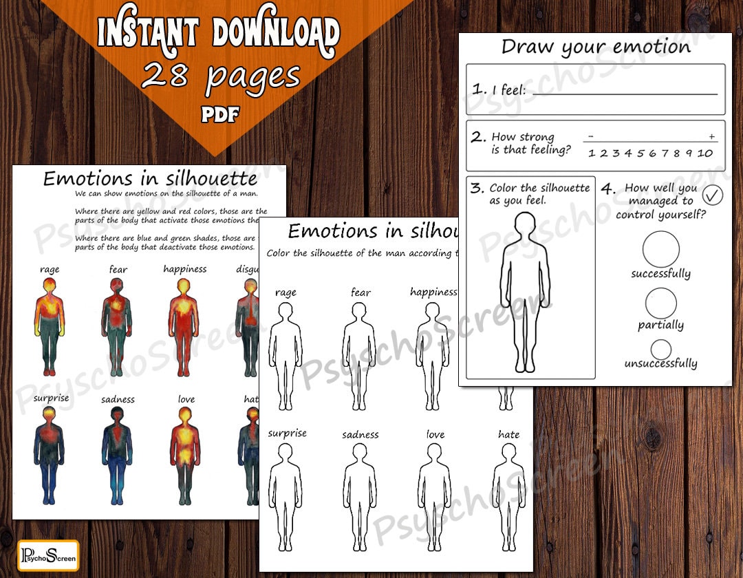 EMOTION Wheel and Unit Study for Kids: Flashcards, Posters, Psychology ...