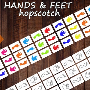 HAND & FOOT Hopscotch: Colorful Sensory Path for Home, Preschool ...