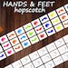 HAND & FOOT Hopscotch Colorful Sensory Path for Home, Preschool, School ...