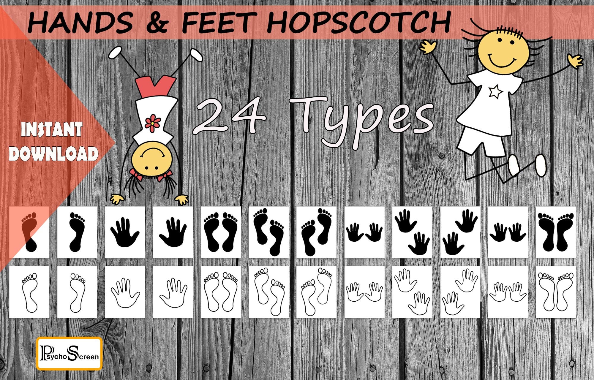 Hands & Feet Hopscotch: Kids Activity Game (digital Download) - Etsy ...