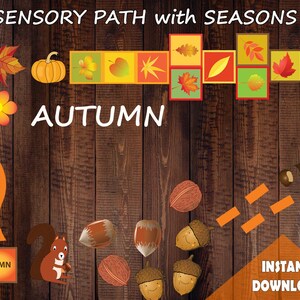 FOUR SEASONS in Sensory Path - Winter, Spring, Summer, Autumn - Floor ...