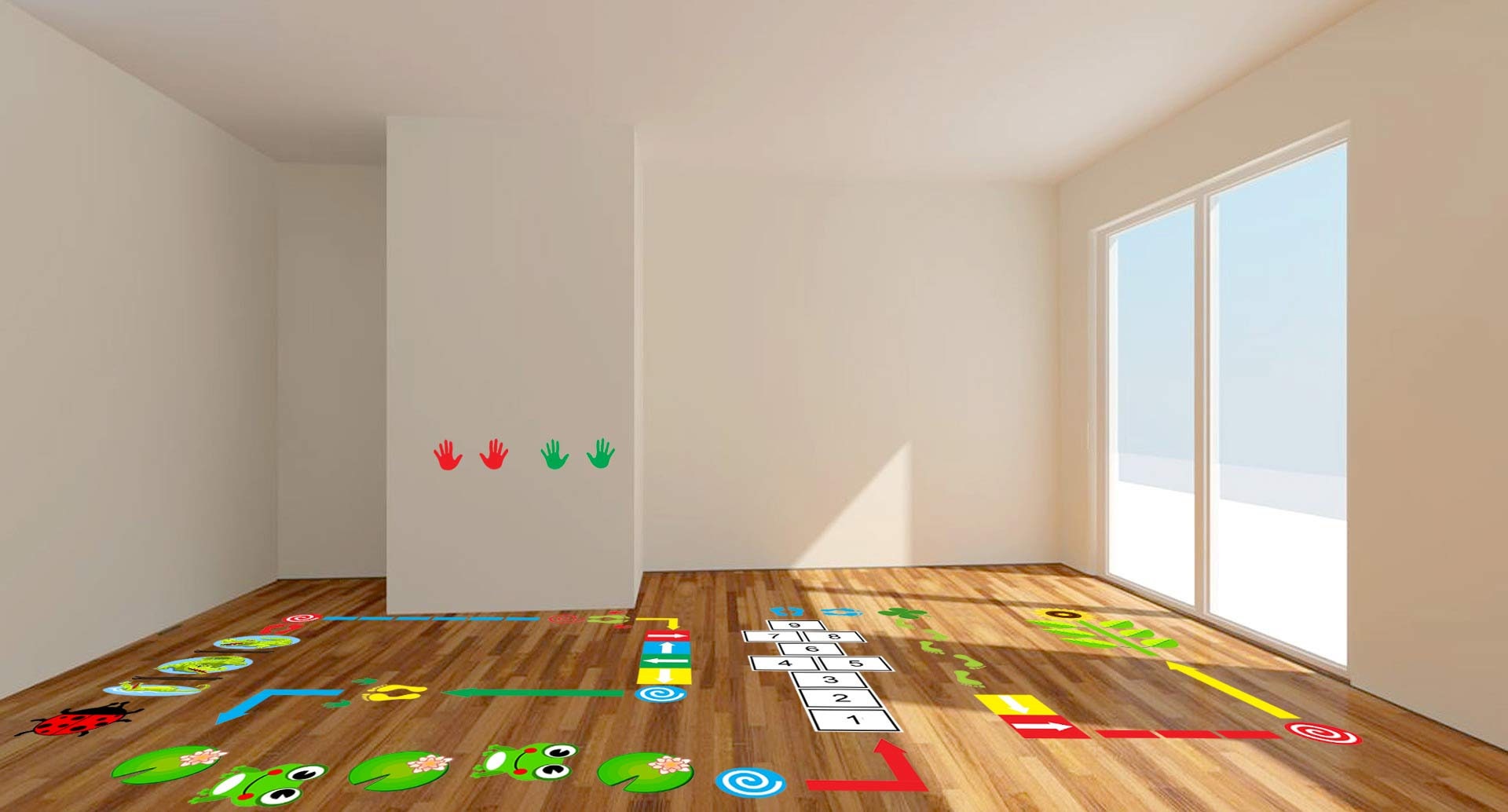 Colorful Floor Sensory Path Set Printable Hopscotch for - Etsy