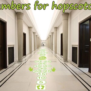 NUMBERS SENSORY PATH, Math Hopscotch for Home, Schools, Preschools ...
