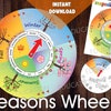 MONTHS of the Year Preschool Activity Printable Wheel, Circle, Spinner ...