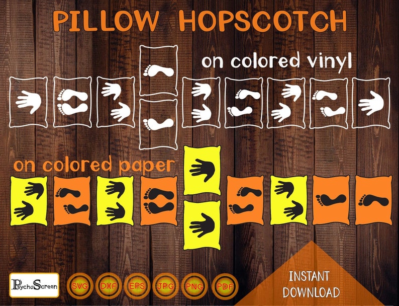 Pillow Hopscotch With Hands and Feet Sensory Path for - Etsy