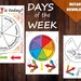 Days of the Week Wheel Printable Preschool and School - Etsy