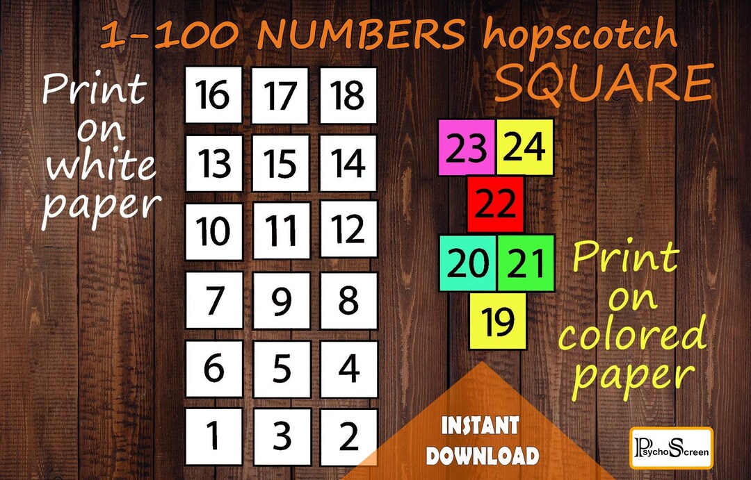 Numbers 1-100 Sensory Path Hopscotch: Counting Quiz Tool (digital ...