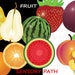 FRUITS Sensory Path Floor Path Set Printable Hopscotch Fruit Tree ...