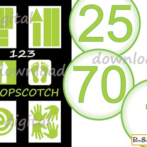 NUMBERS SENSORY PATH, Math Hopscotch for Home, Schools, Preschools ...