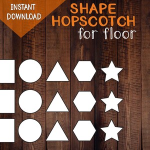 SHAPE Hopscotch, Sensory Path • Floor Decals for Preschool, School or ...