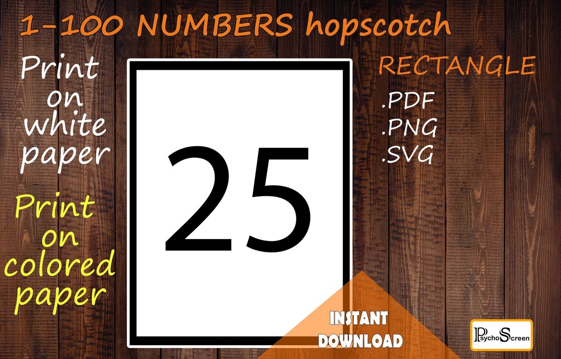 Numbers Hopscotch Sensory Path for Counting 1-100 - Etsy