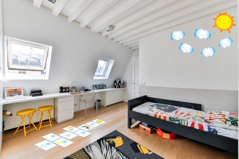 Weather Hopscotch Clipart Sensory Path Set for Floor - Etsy