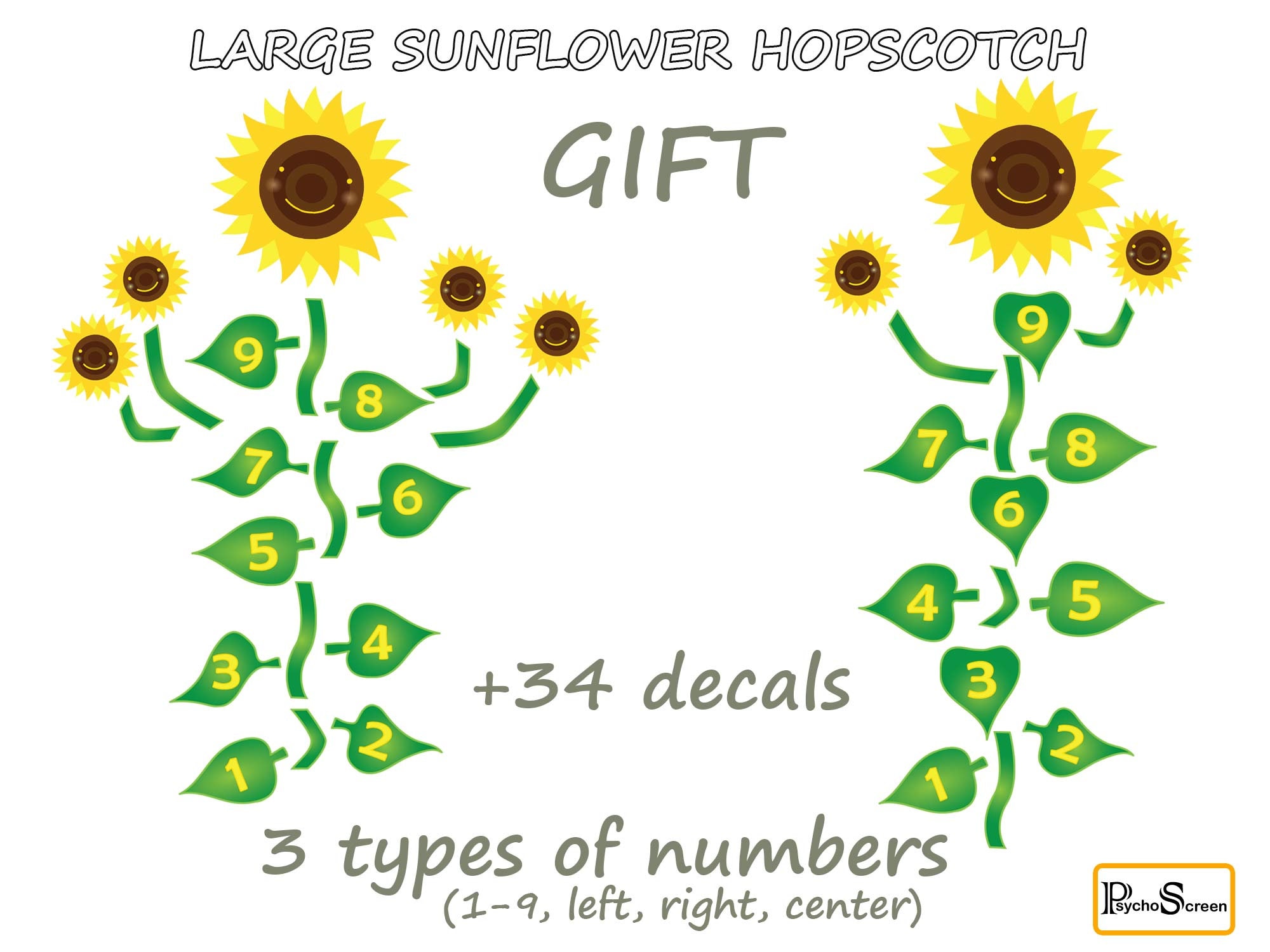 Colorful Floor Sensory Path Set Printable Hopscotch for - Etsy