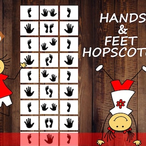 HANDS & FEET Sensory Path Hopscotch for Preschooler - Etsy Canada