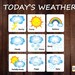 WEATHER WHEEL Chart and Cards Weather Circle Game Today's Weather ...