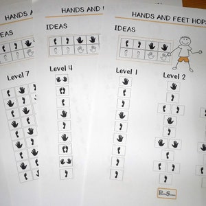 HANDS & FEET Sensory Path Hopscotch for Preschooler - Etsy Canada
