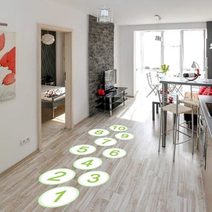 NUMBERS SENSORY PATH, Math Hopscotch for Home, Schools, Preschools ...