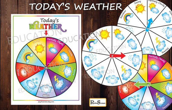 Interactive Whiteboard Weather Chart Clipart