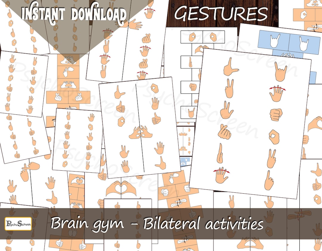 Ai-free Brain Gym Bilateral Coordination PDF: Gesture Activities for ...