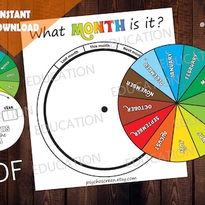 WHEEL OF TIME - Make a Spiner for Months Learning or Fix It on Busy ...