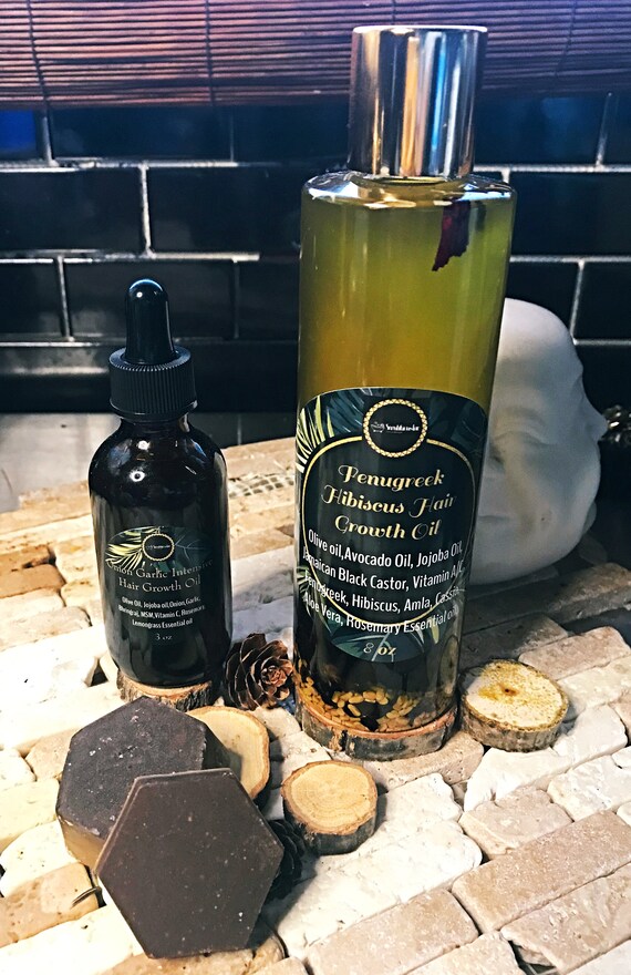 Natural Hair Growth Ayurvedic Starter Kit : 3 Pcs Set Super - Etsy