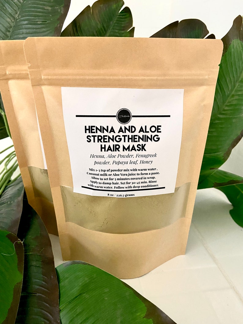 Henna and Aloe Strengthening Hair Mask Henna Hair Gloss - Etsy