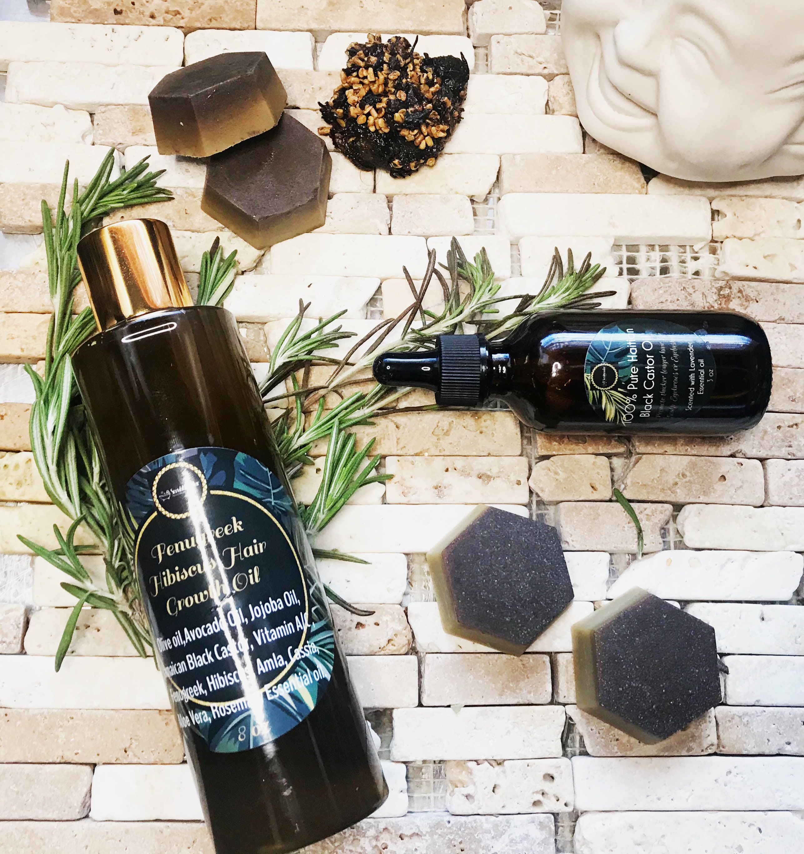 Natural Hair Growth Ayurvedic Starter Kit : 3 Pcs Set Super - Etsy