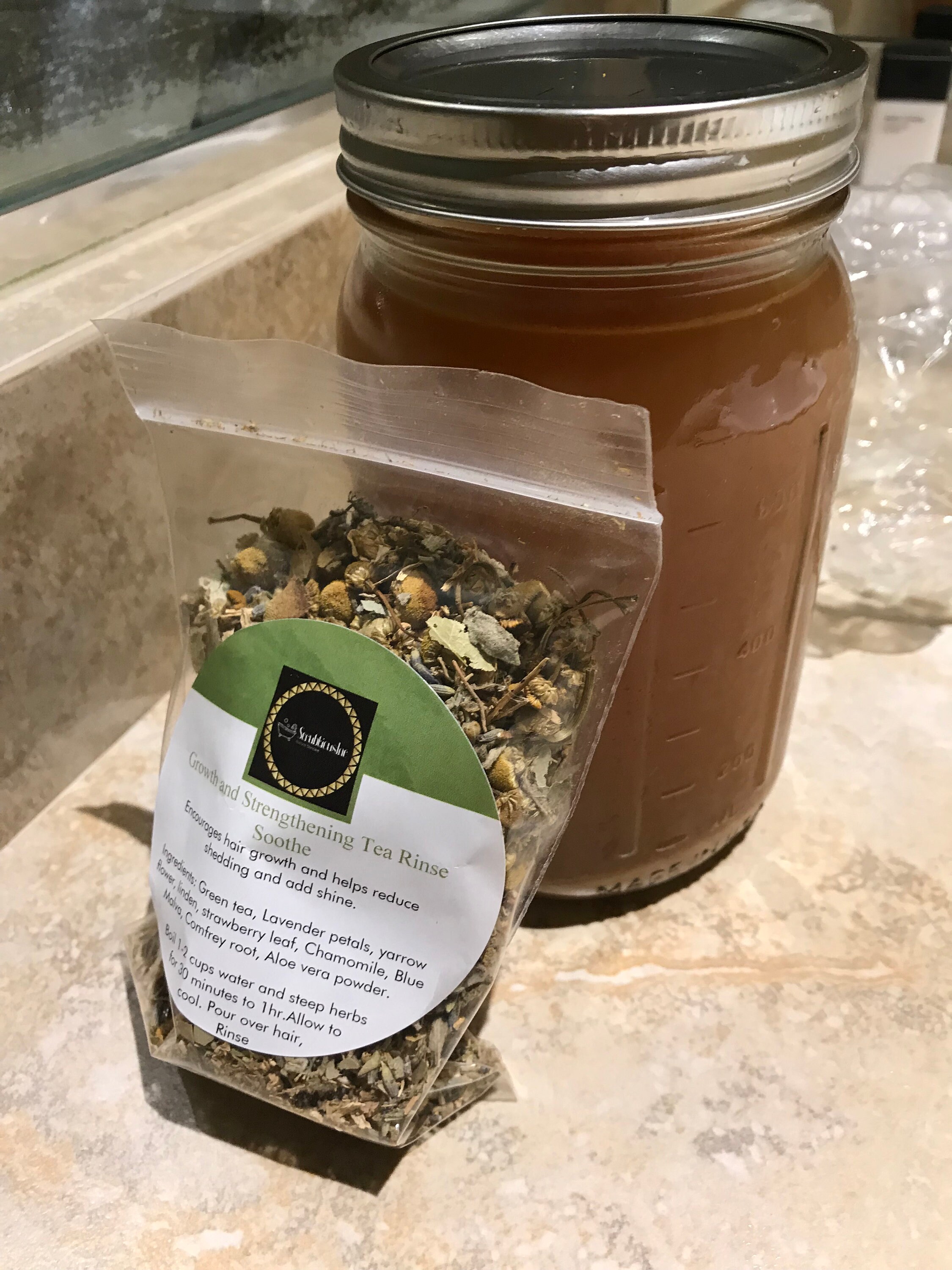 Strengthening Hair Tea Rinse Sootheherbal Hair Tea - Etsy