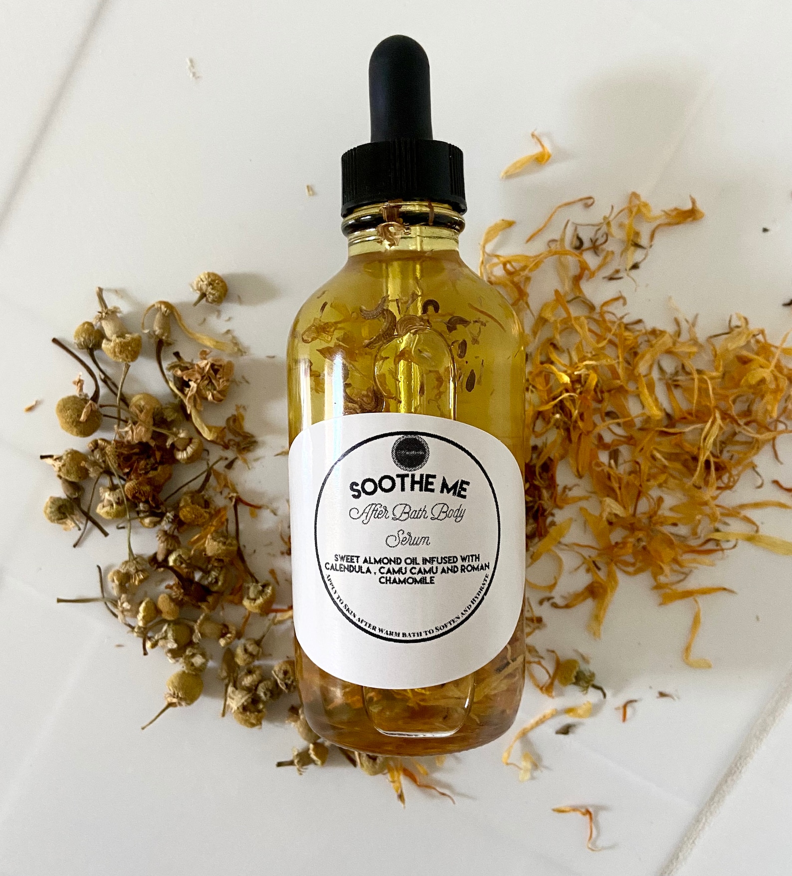 Calendula Body Oil Eczema relief Oil Soothing skin serum | Etsy