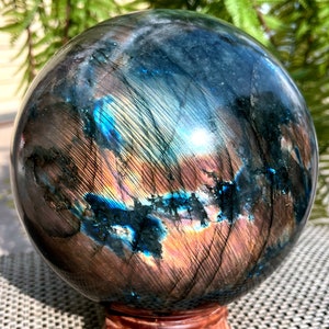 Extra Large Labradorite Sphere/labradorite Ball/shiny Polished ...