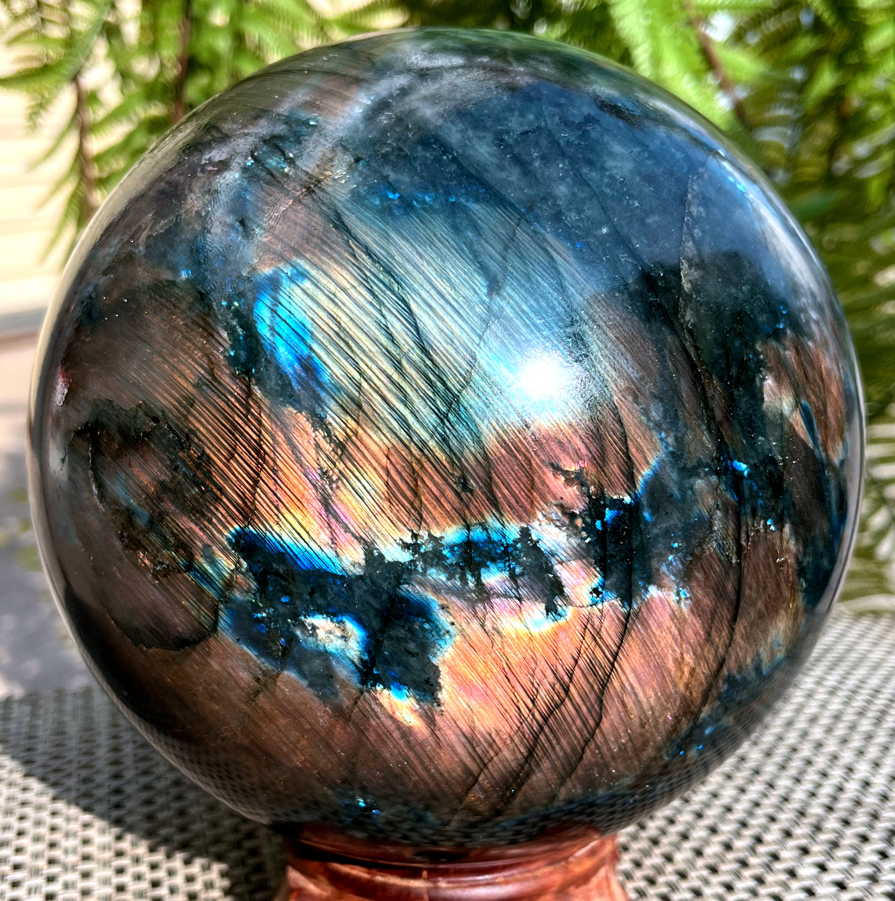 Extra Large Labradorite Sphere/labradorite Ball/shiny Polished ...