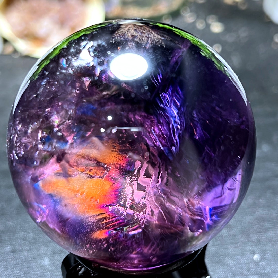 Natural Large Top Clear Amethyst Ball/crystal Sphere/amethyst Sphere ...