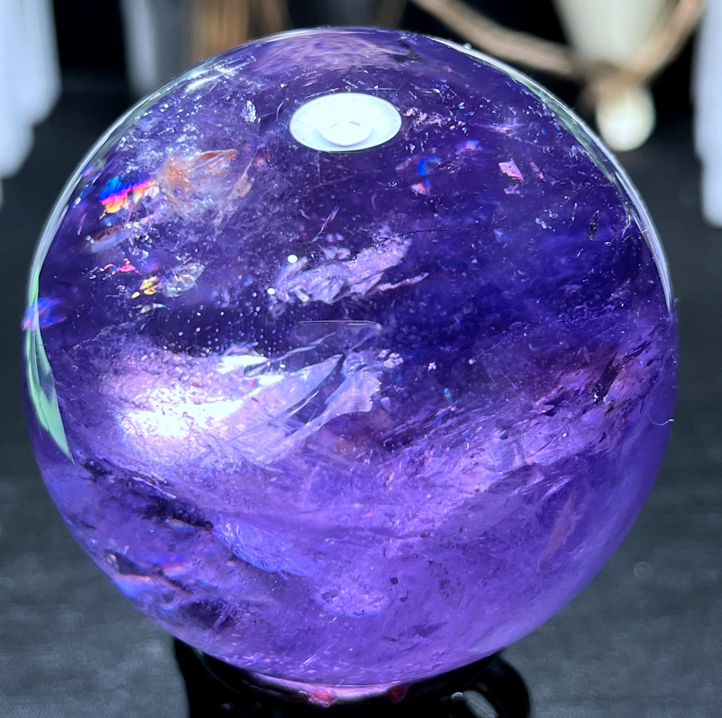 Natural Large Top Clear Amethyst Ball/crystal Sphere/amethyst Sphere ...
