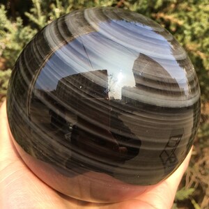 Extra Large Gold Sheen Obsidian Sphere/natural Black Obsidian Sphere ...