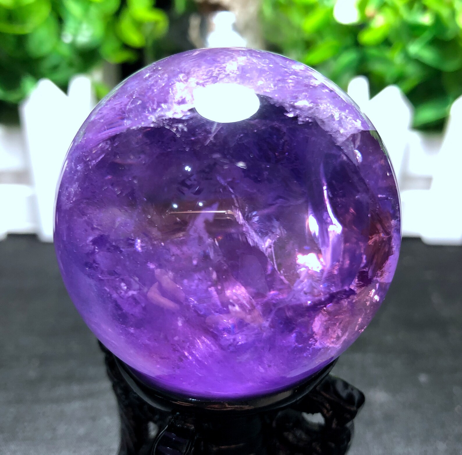 Natural Large Top Clear Amethyst Ball/crystal Sphere/amethyst - Etsy UK