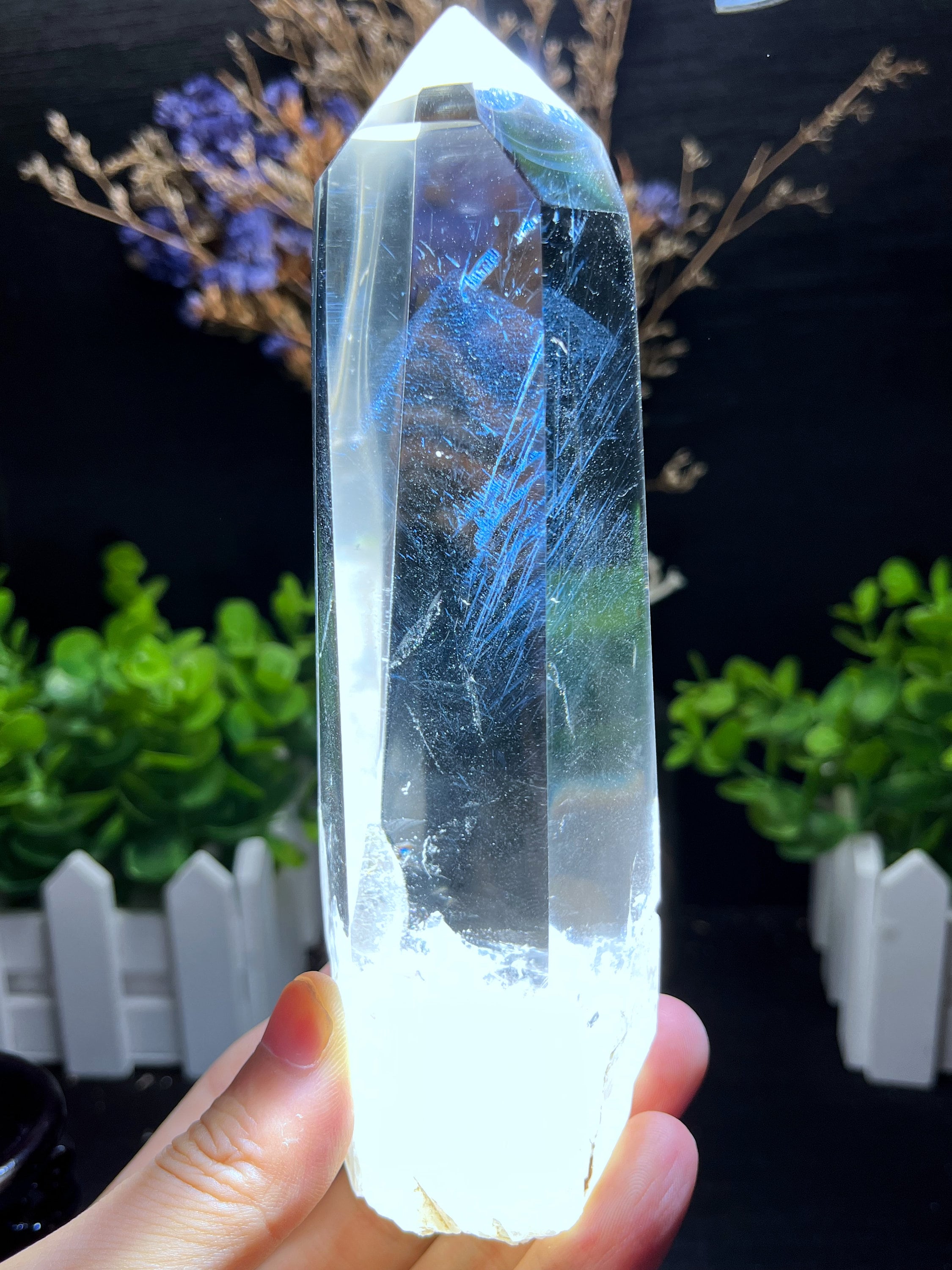 Clear Blue Quartz Crystal