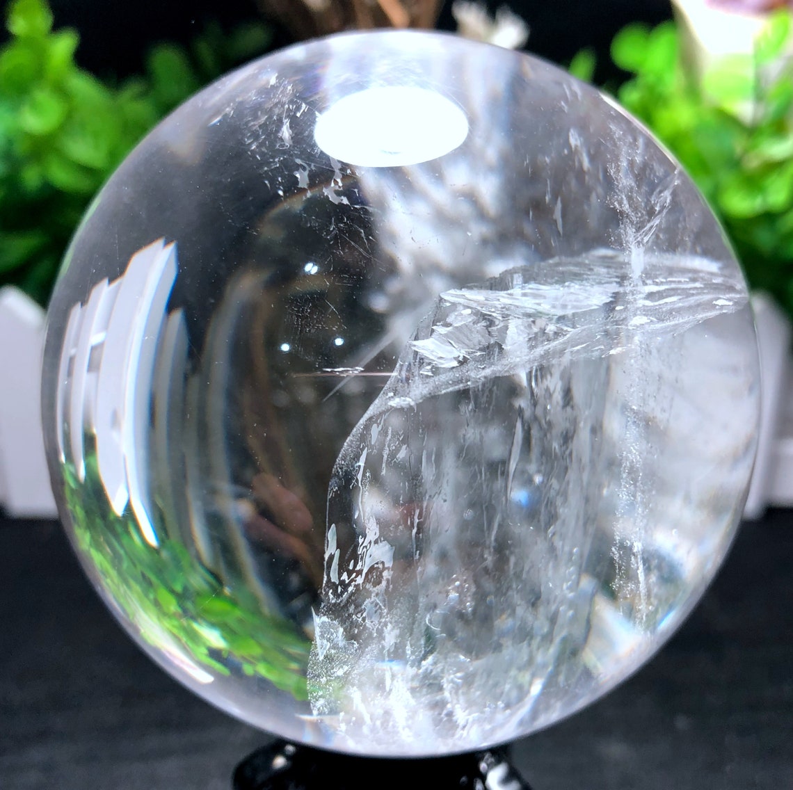 Rare Natural Water Clear Crystal Quartz Sphere /crystal - Etsy