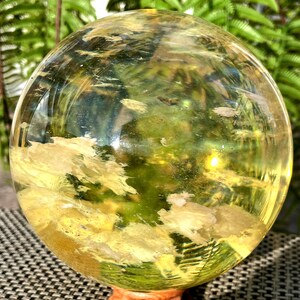 Clear Smelt Yellow Quartz Sphere/clear Smelt Quartz Polished Chunks ...