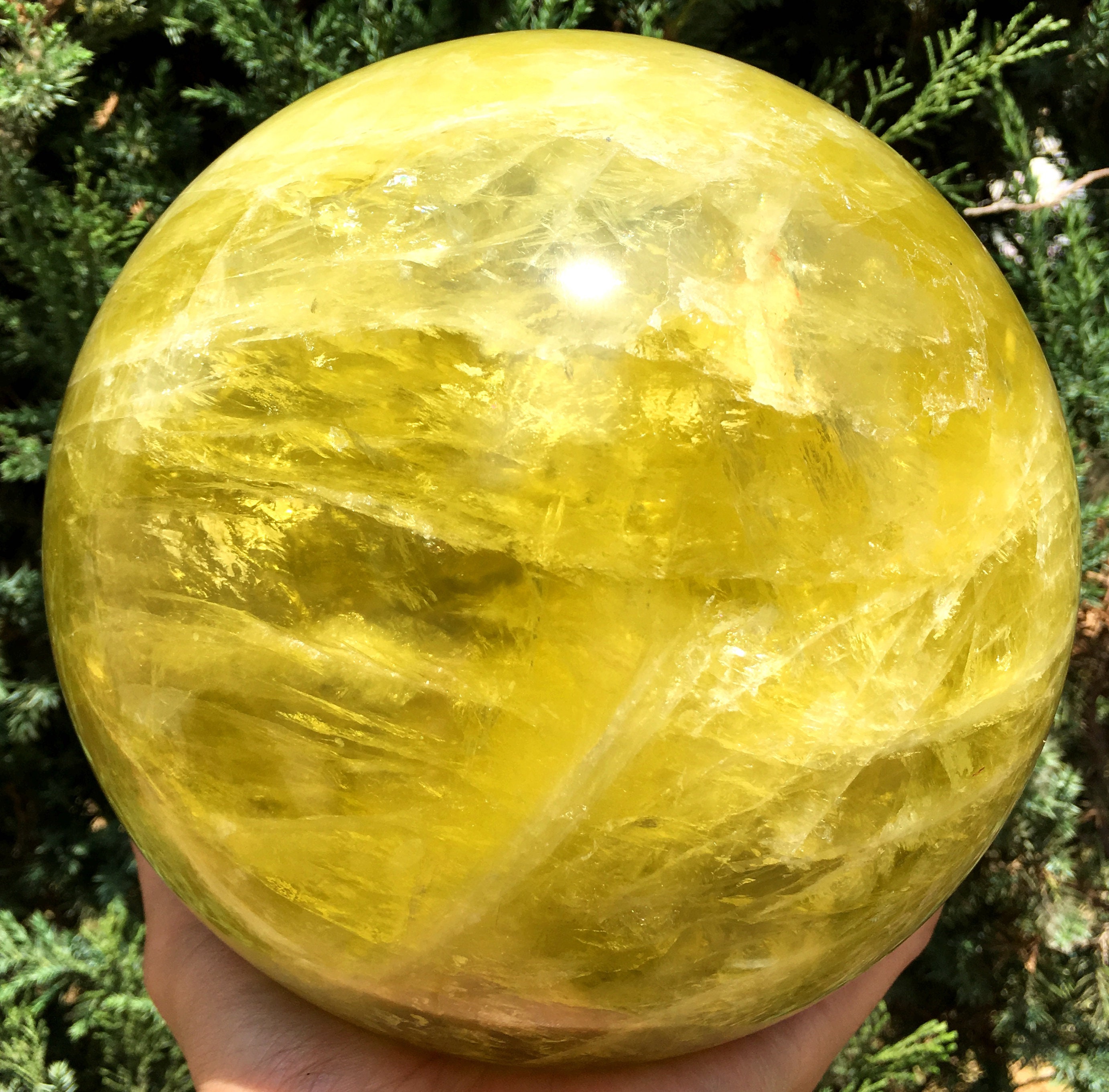 Natural Large Deep Golden Citrine Banded Crystal Ball/Citrine | Etsy