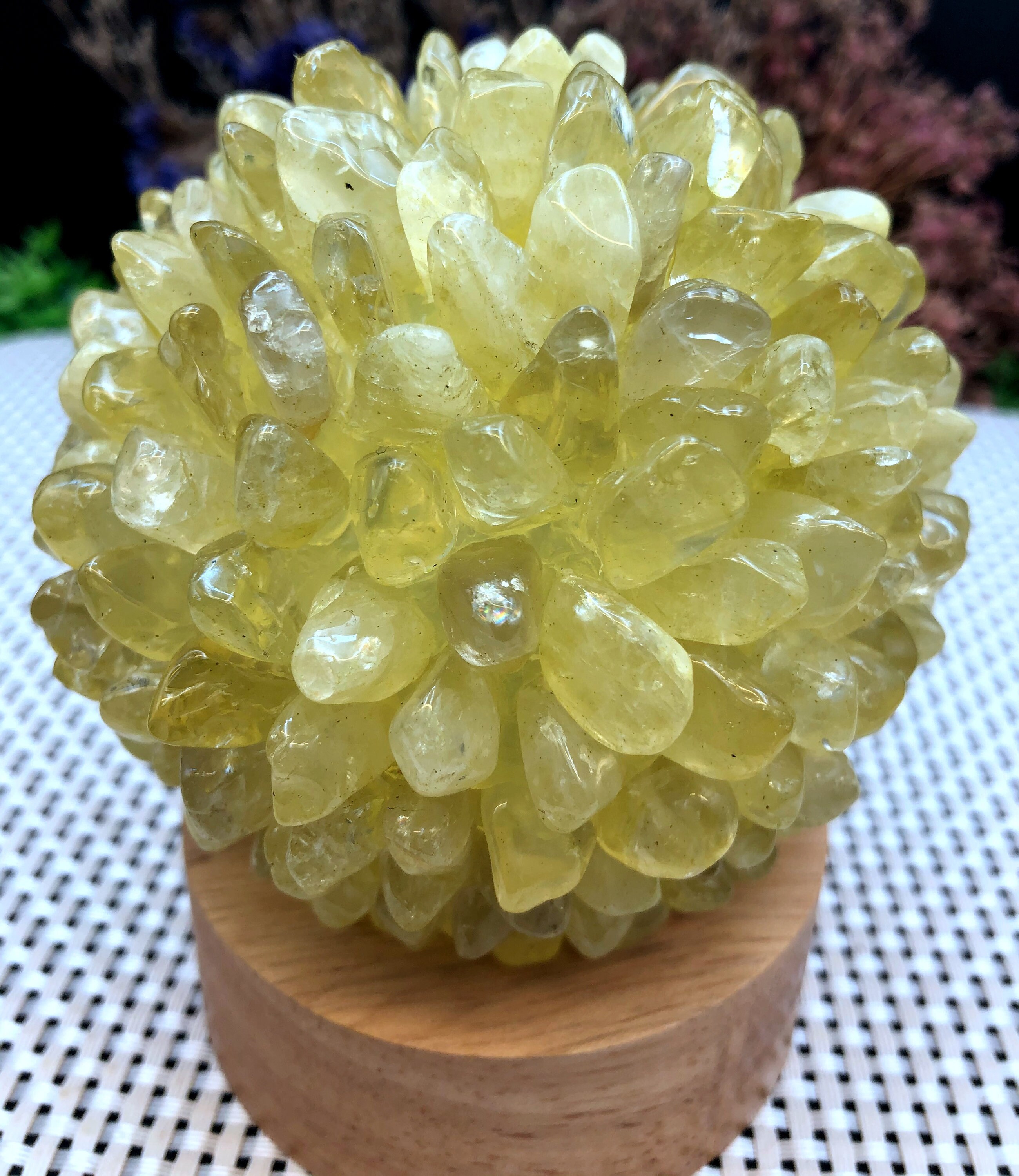 Natural Citrine crystal night light/illumination light/Night | Etsy