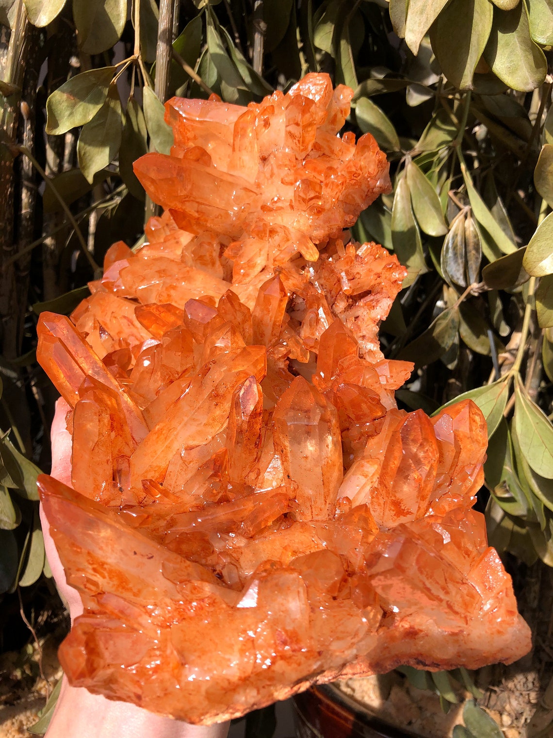 Natural Raw red Crystal Cluster/red Abundance Quartz | Etsy